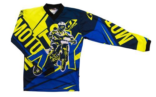 Jopa moto-x kleding set baby - Blauw / Geel Jopa moto-x kleding set ...
