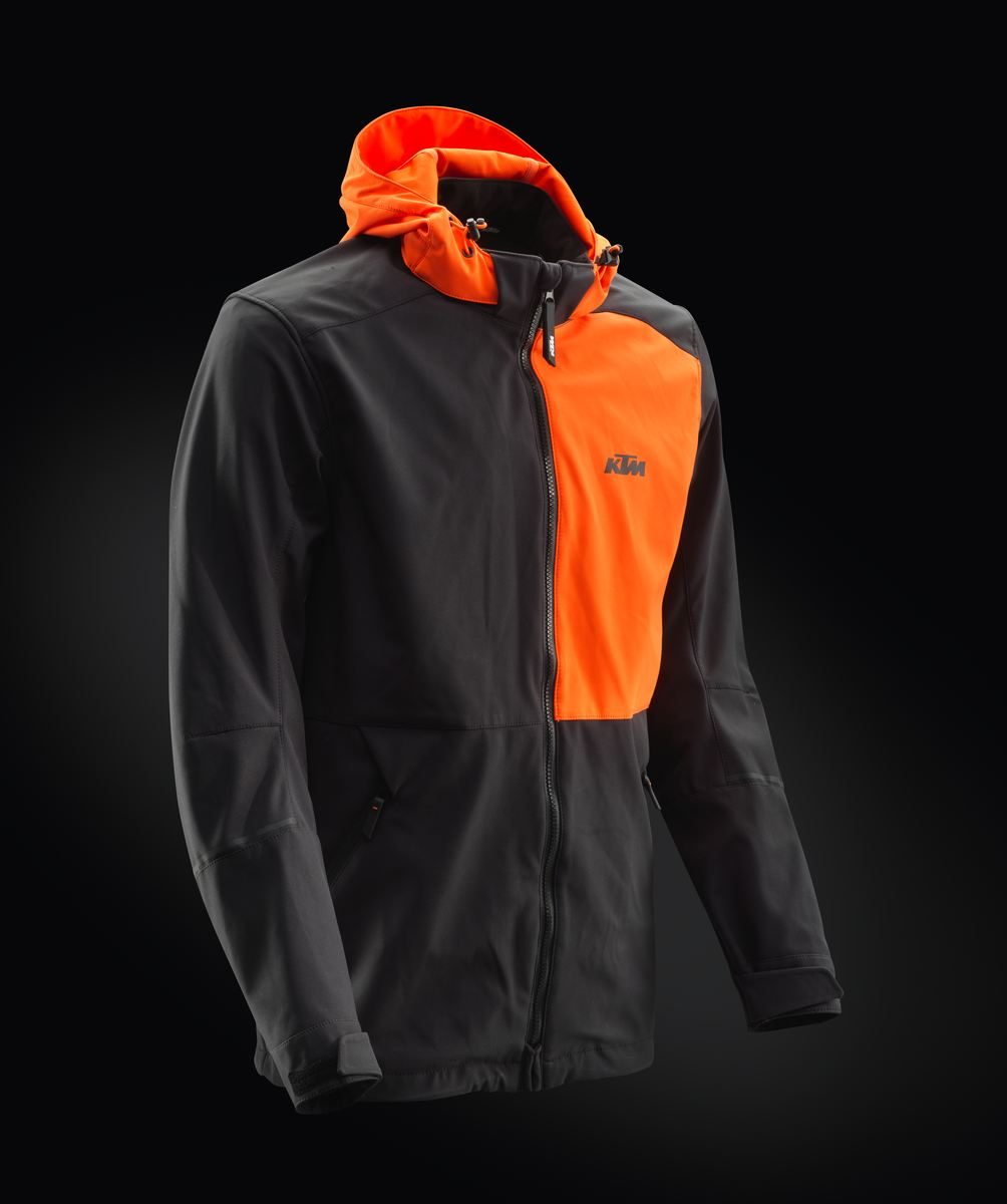 KTM TWO 4 RIDE V2 JACKET Water-resistant softshell motorcycle jacket ...
