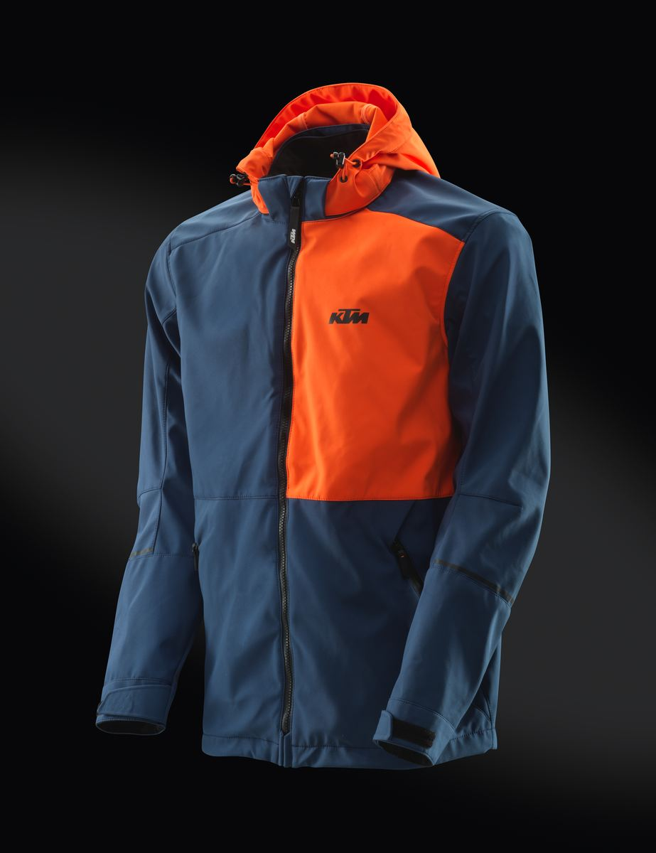KTM TWO 4 RIDE V2 JACKET Water-resistant softshell motorcycle jacket ...